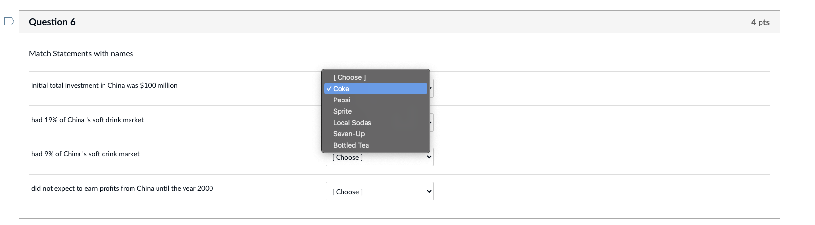Solved Question 6Match Statements with names | Chegg.com