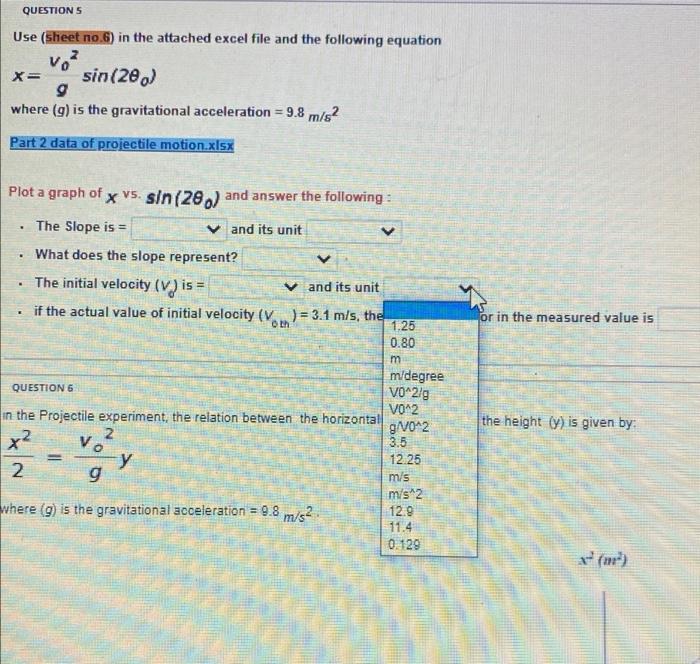 Solved Use (sheet no.6) in the attached excel file and the | Chegg.com