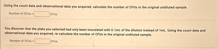 Solved Using the count data and observational data you | Chegg.com