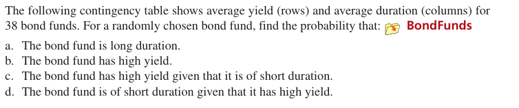 Solved The following contingency table shows average yield | Chegg.com