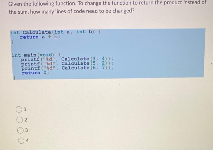 Solved Given the following function. To change the function | Chegg.com