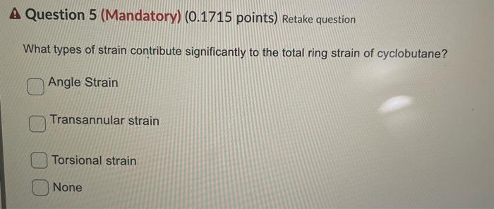 Solved What types of strain contribute significantly to the | Chegg.com