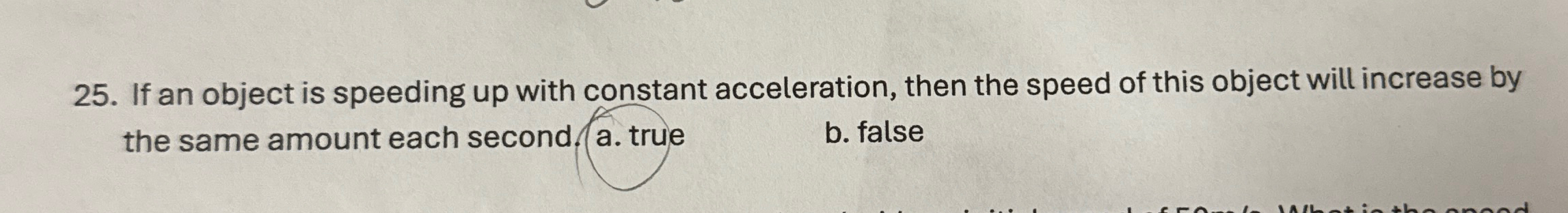 Solved If an object is speeding up with constant | Chegg.com