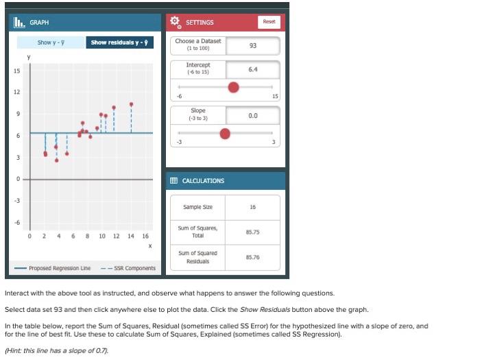 Select data set 93 & 94 and then click anywhere else | Chegg.com