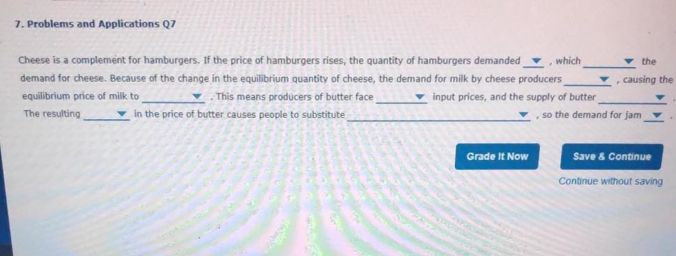 Solved 7. Problems and Applications Q7 Cheese is a | Chegg.com
