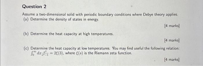 Solved Assume a two-dimensional solid with periodic boundary | Chegg.com