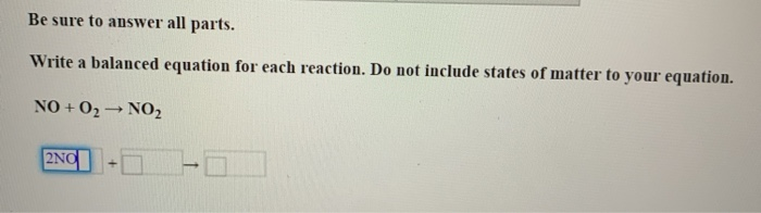 Solved Be sure to answer all parts Write a balanced equation | Chegg.com