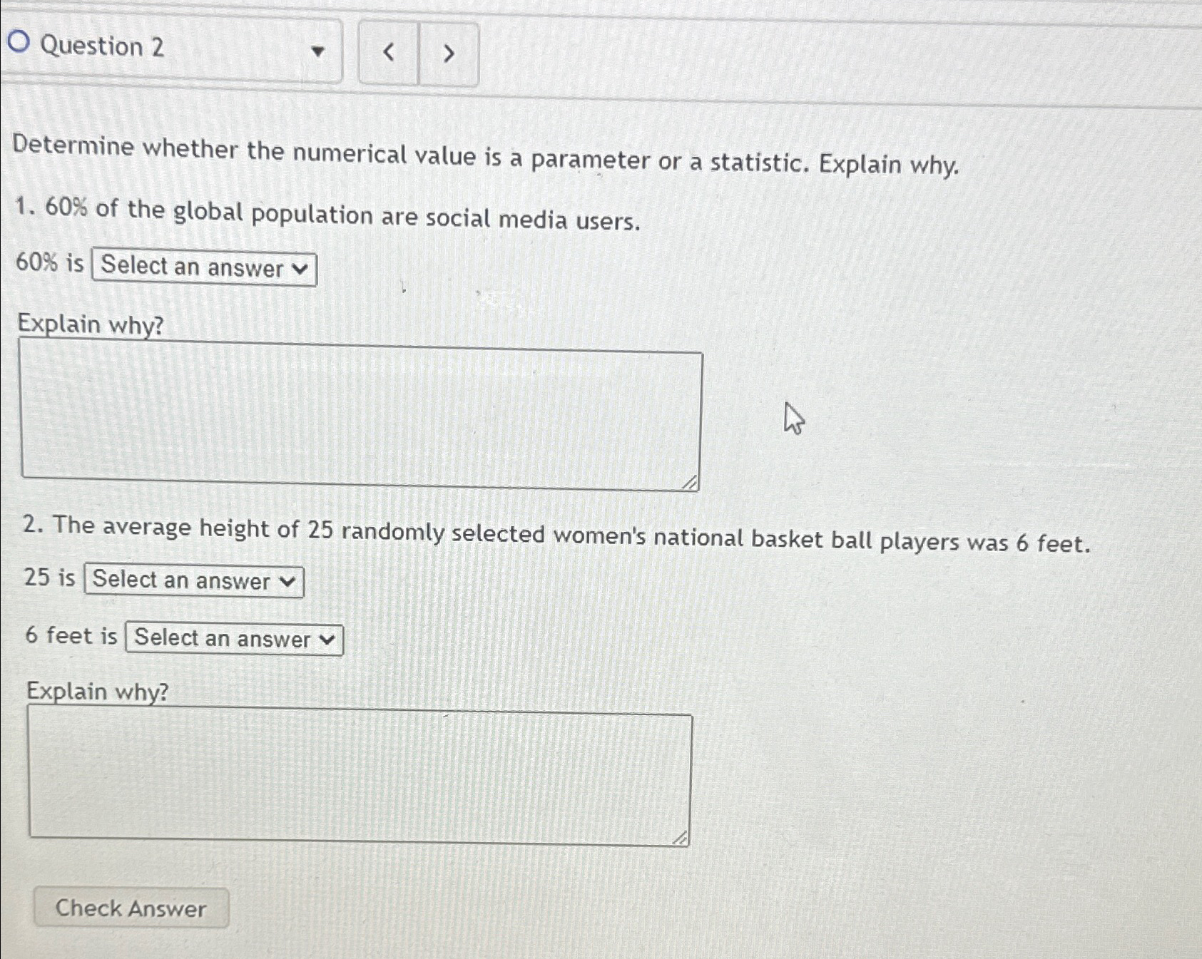 Solved Question 2Determine whether the numerical value is a | Chegg.com