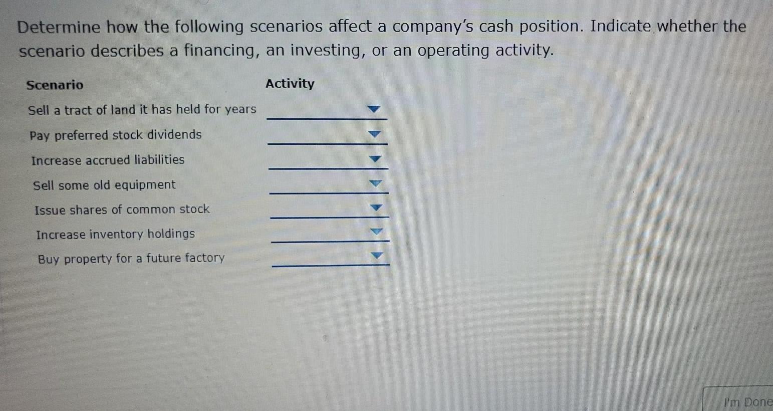 Solved Determine how the following scenarios affect a | Chegg.com