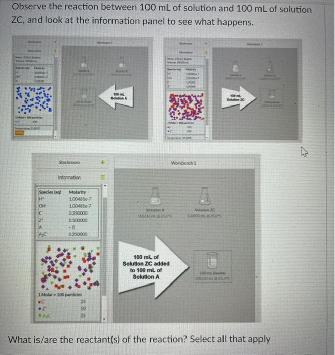 Solved 1. Based on how the particles react, what is the | Chegg.com