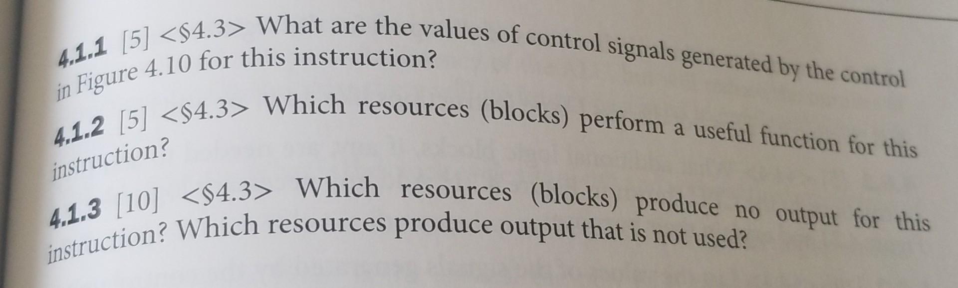Solved 4.1 Consider the following instruction: Instruction: | Chegg.com