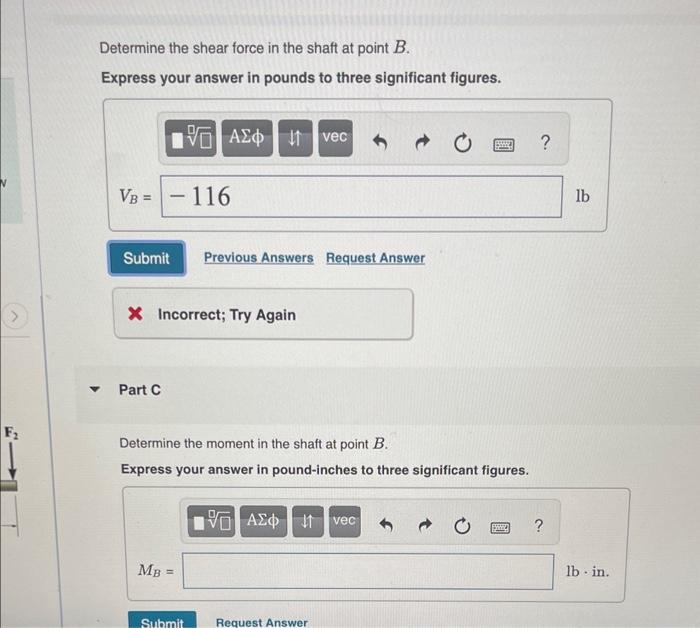 Solved Determine the normal force, shear force, and moment | Chegg.com