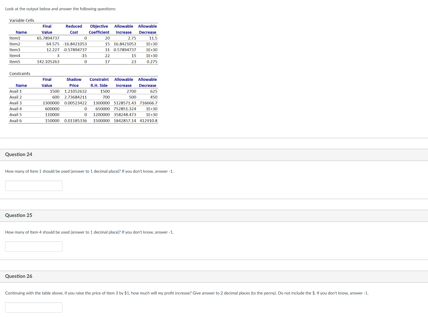Solved Look at the output below and answer the following | Chegg.com