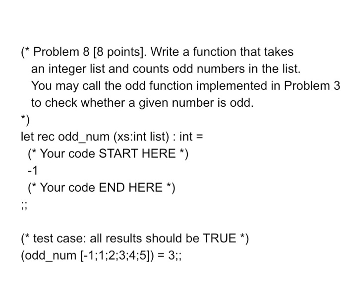 Solved Problem 8 8 Points Write A Function That Takes