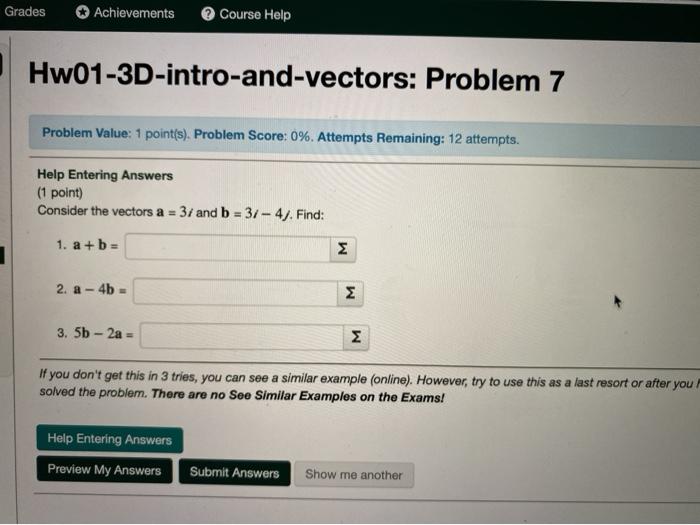 Solved Grades Achievements Course Help | Chegg.com