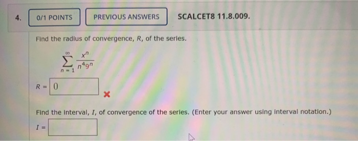 Solved 0/1 POINTS PREVIOUS ANSWERS SCALCET8 11.8.009. Find | Chegg.com