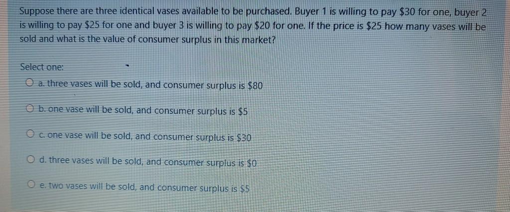 Solved Suppose there are three identical vases available to | Chegg.com