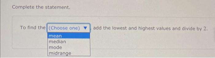 Solved Complete the statement. To find the add the lowest | Chegg.com