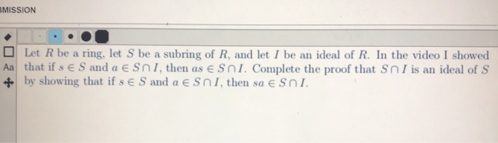 Solved INSTRUCTIONS Let S and T be two subrings of ring R. | Chegg.com