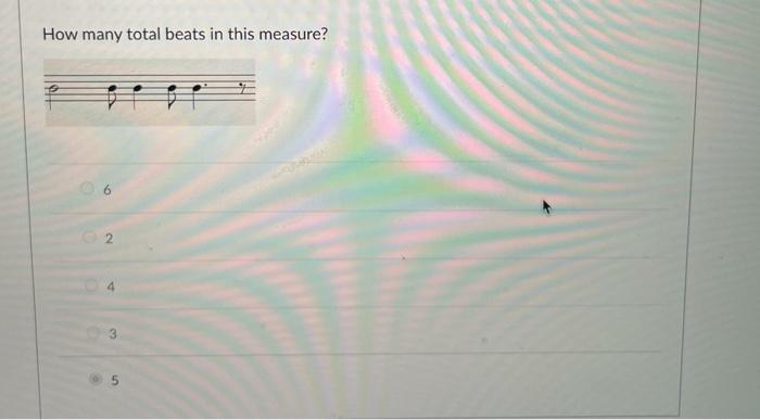 Solved How many total beats in this measure? 2 5 | Chegg.com