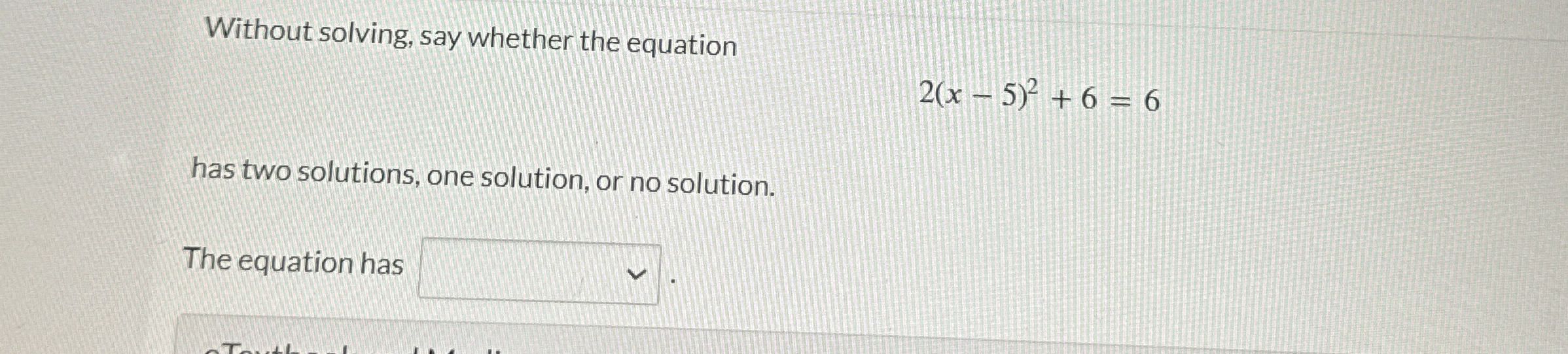 Solved Without solving, say whether the | Chegg.com