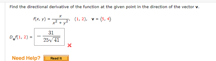 Solved Find the directional derivative of the function at | Chegg.com
