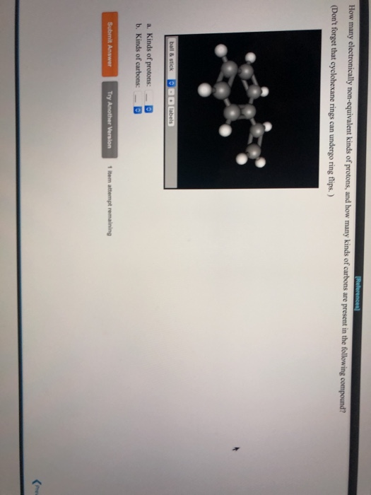 Solved References How many electronically non-equivalent | Chegg.com