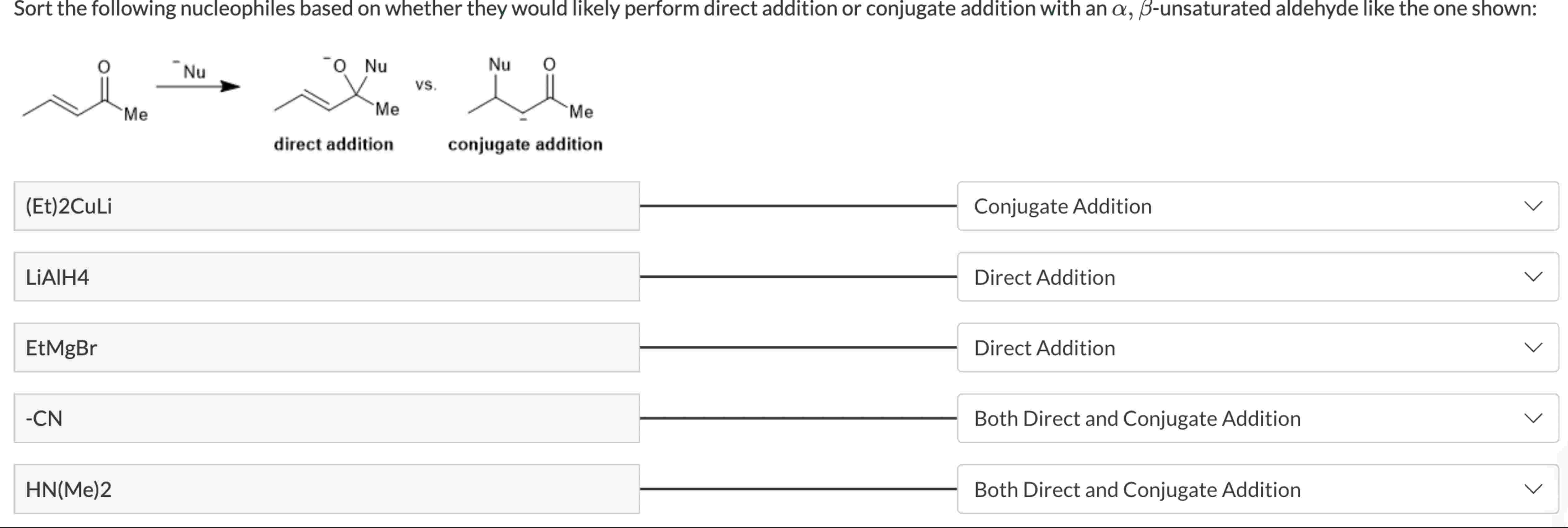 Solved Sort the following nucleophiles based on whether they | Chegg.com