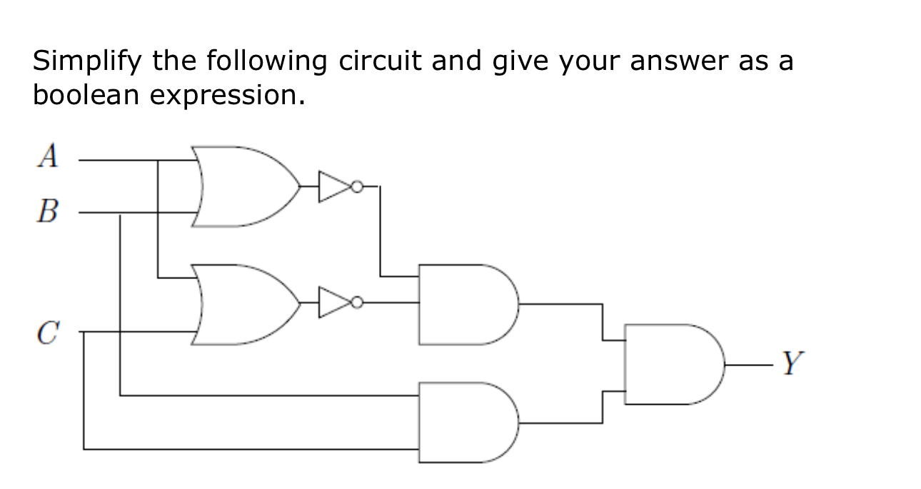 Solved Simplify the following circuit and give your answer | Chegg.com