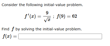Solved Consider the following initial-value | Chegg.com