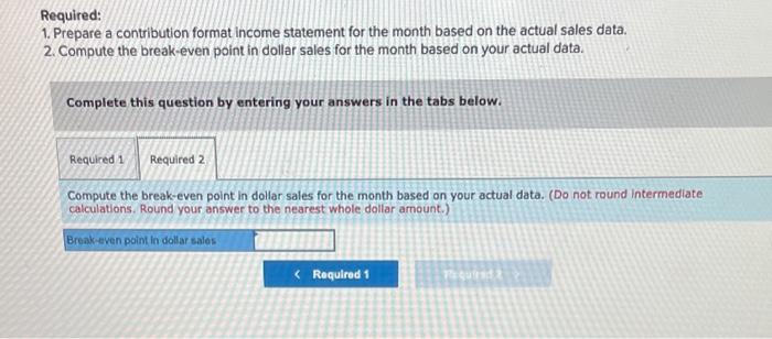 Solved Problem 5-21 (Algo) Sales Mix; Multiproduct | Chegg.com