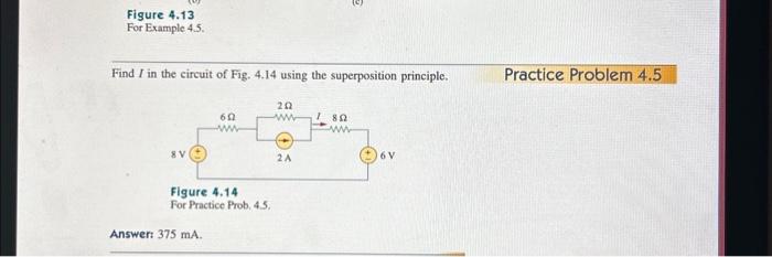 Solved Figure 4.13 For Example 4.5. Find I in the circuit of | Chegg.com