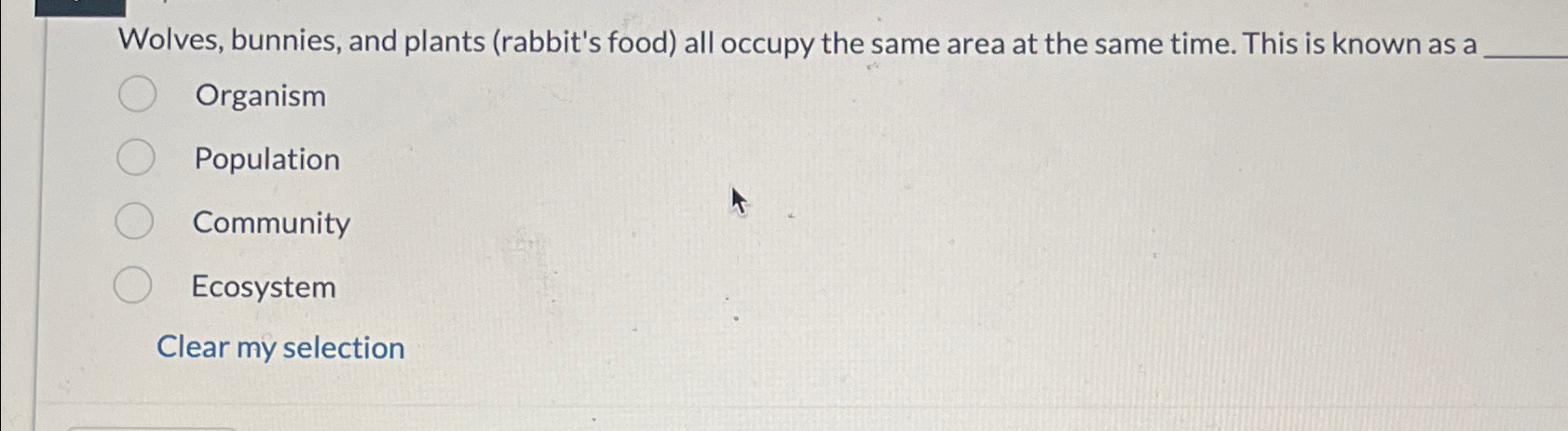 Solved Wolves, bunnies, and plants (rabbit's food) ﻿all | Chegg.com