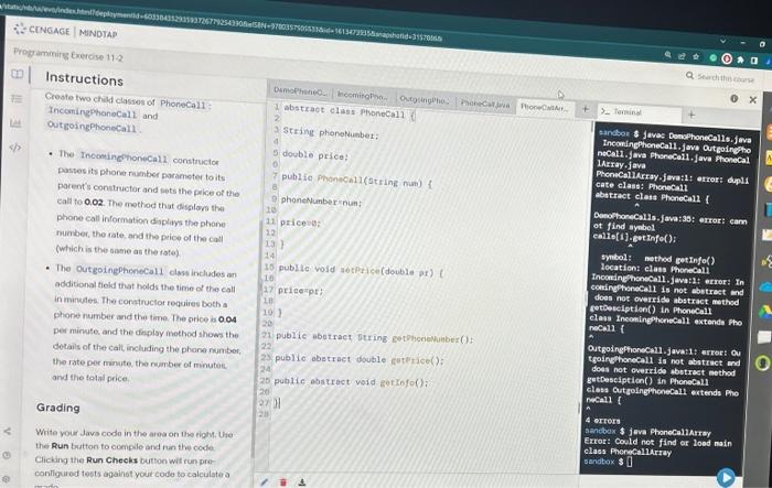 Solved CENGAGE | MINDTAP Sraming Exercise 11.2. Instructions | Chegg.com