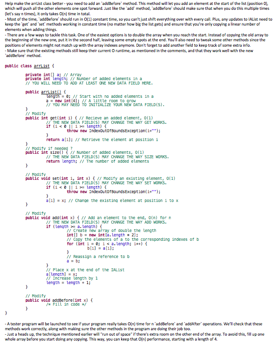 Solved Java homework. Need help asap! | Chegg.com