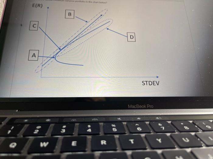 Solved 12.where is the gloabal minimum variance portfolio in | Chegg.com