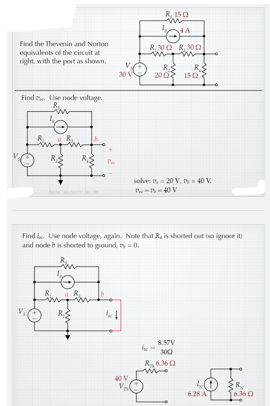 Solved Find isc. ﻿Use node voltage, again. Note that R4 ﻿is | Chegg.com