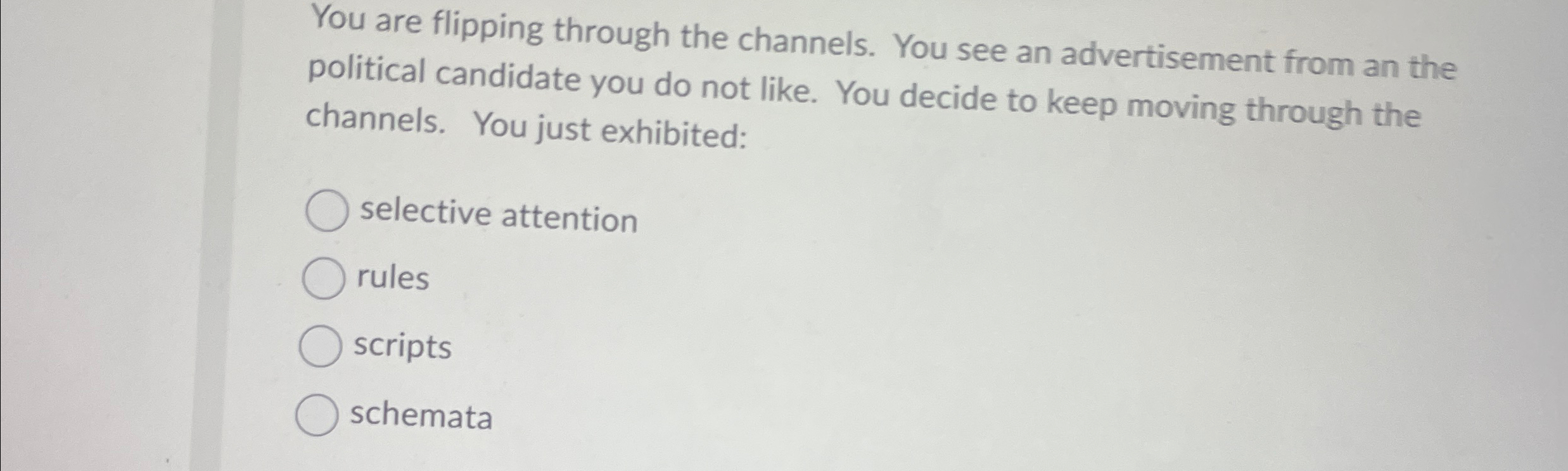 Solved You are flipping through the channels. You see an | Chegg.com