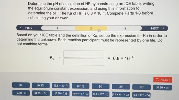 Solved Determine the pH of a solution of HF by constructing | Chegg.com