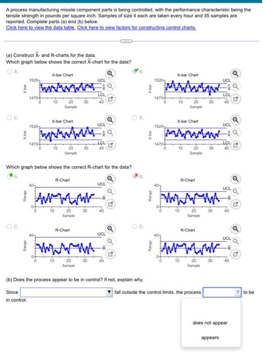 Factors for Constructing Control ChartsA precess | Chegg.com