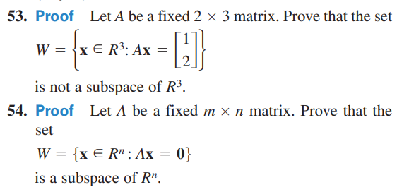 Solved Proof Let A ﻿be a fixed 2×3 ﻿matrix. Prove that the | Chegg.com