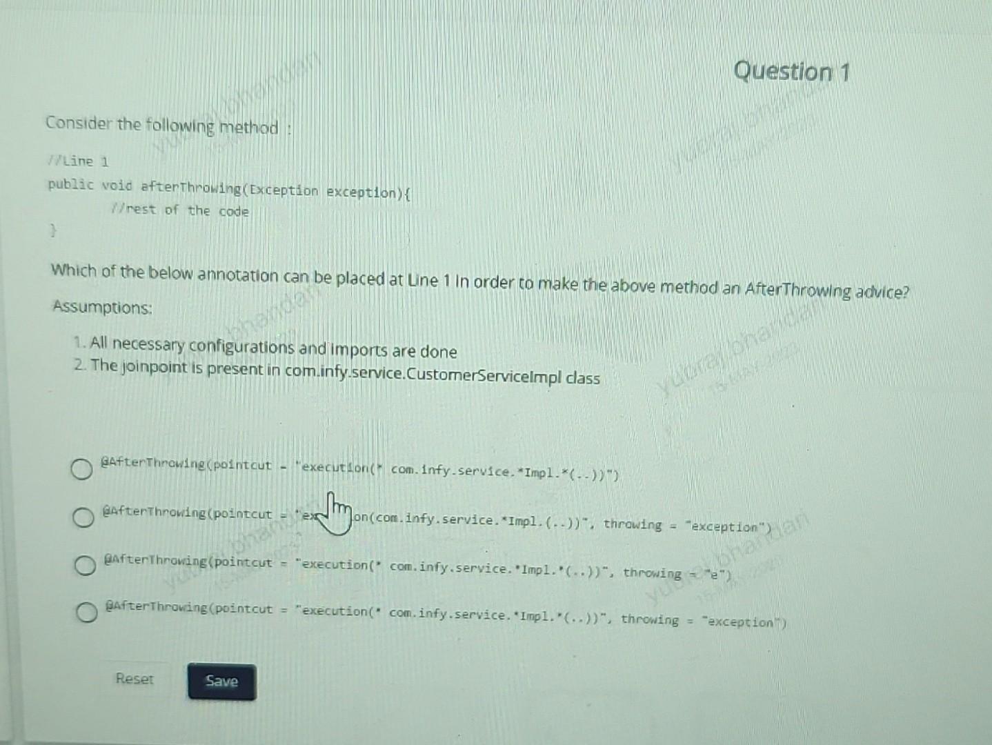 Solved Consider the following method : Whine 1 public void | Chegg.com