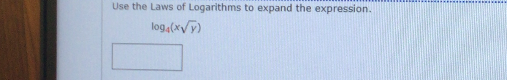 Solved Use the Laws of Logarithms to expand the | Chegg.com