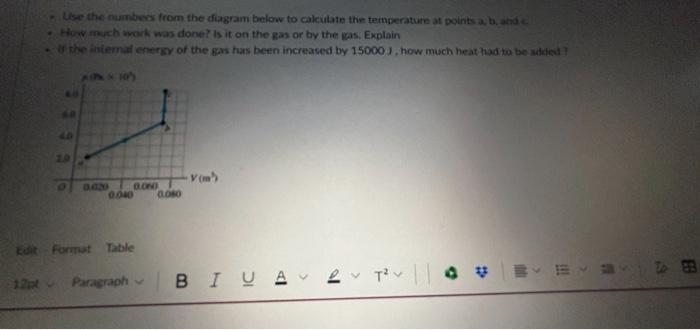 Solved - Use the numbers from the diagram below to cakulate | Chegg.com