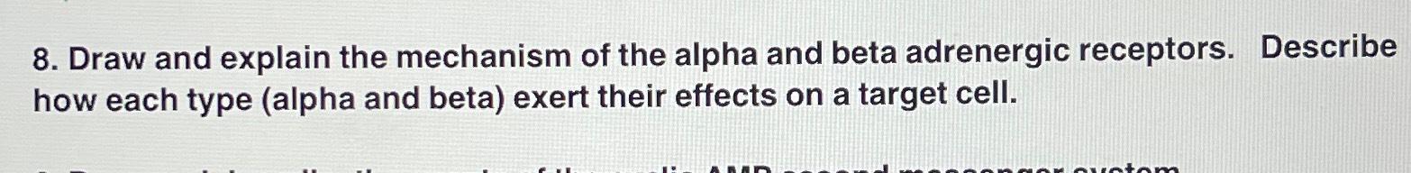 Draw and explain the mechanism of the alpha and beta | Chegg.com