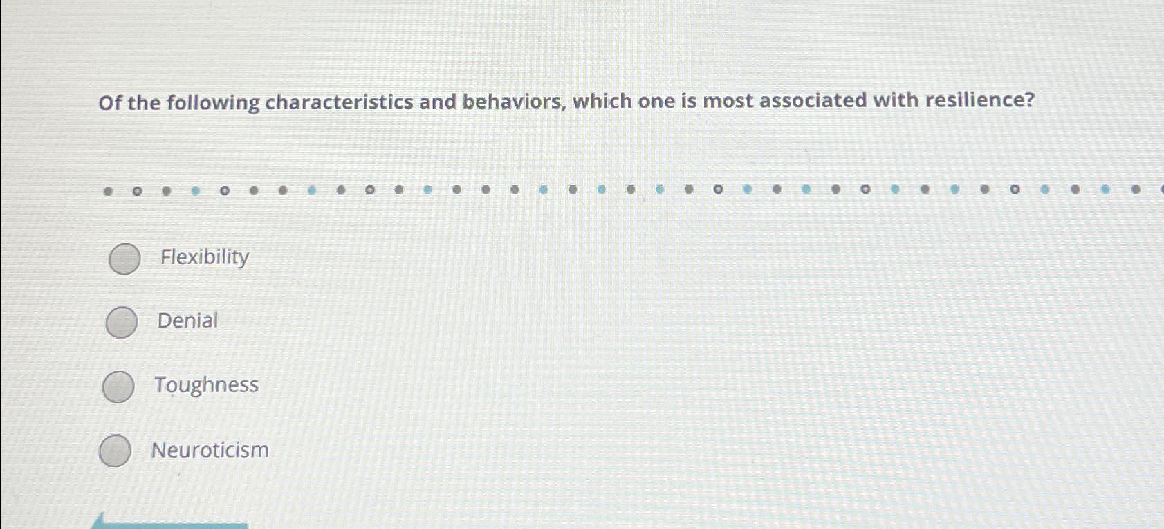 Solved Of the following characteristics and behaviors, which | Chegg.com