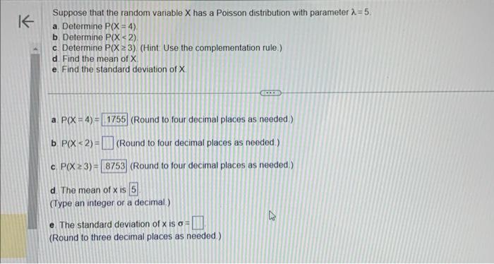 Solved Suppose that the random variable X has a Poisson | Chegg.com