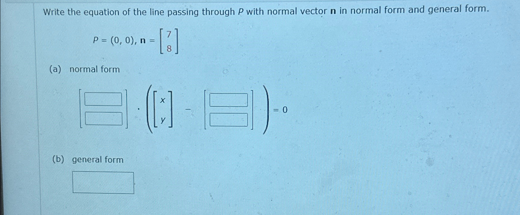 Solved Write The Equation Of The Line Passing Through P