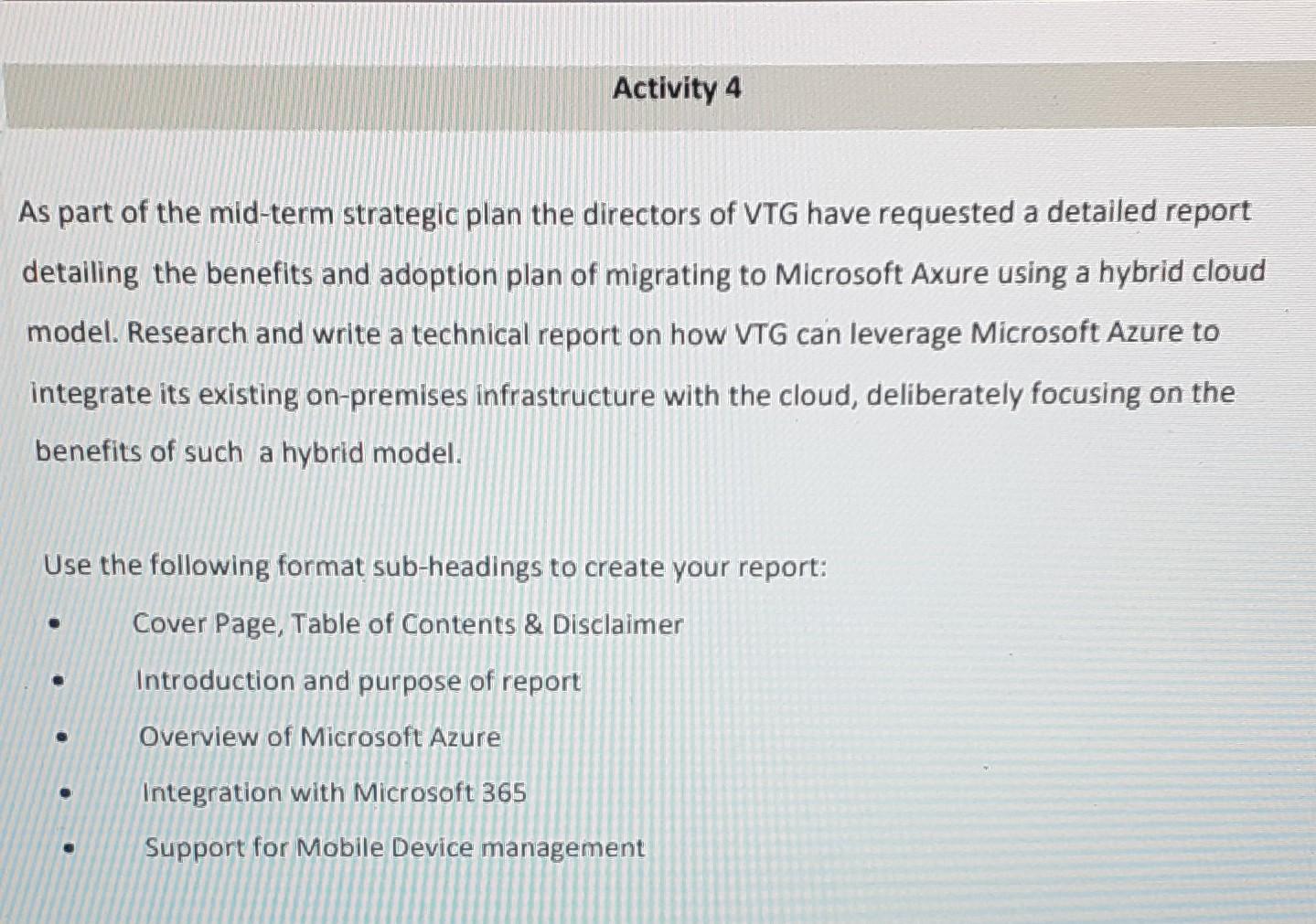 Solved As part of the mid-term strategic plan the directors | Chegg.com