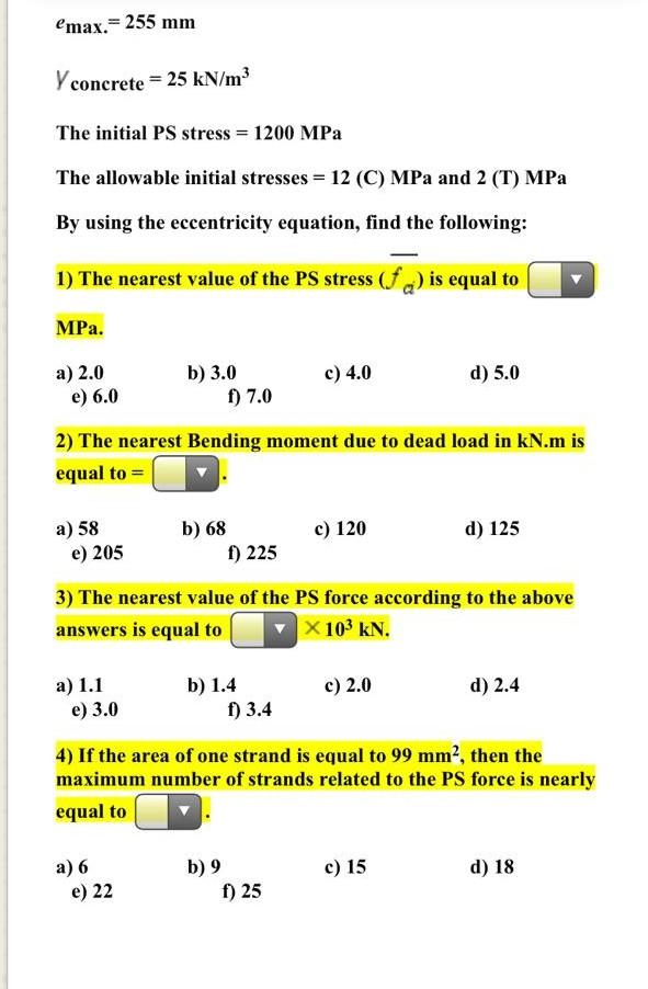 Solved Question 1 14 points Save Answer A pre-tensioned | Chegg.com